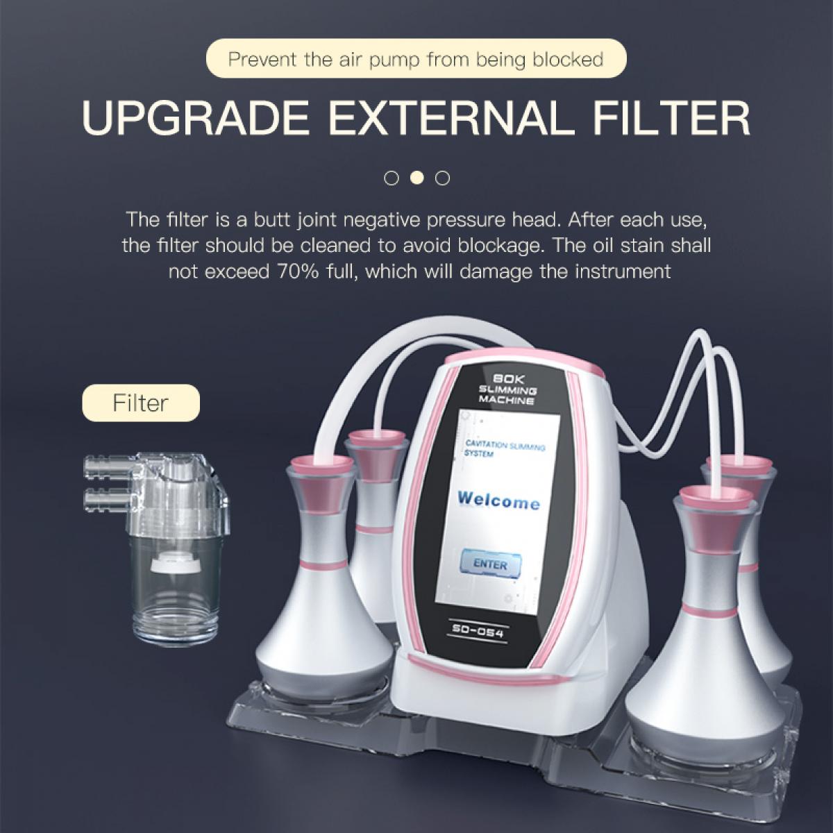5in1 80K Radiofrequency Cavitation Machine, with Lipolaser Pads ...