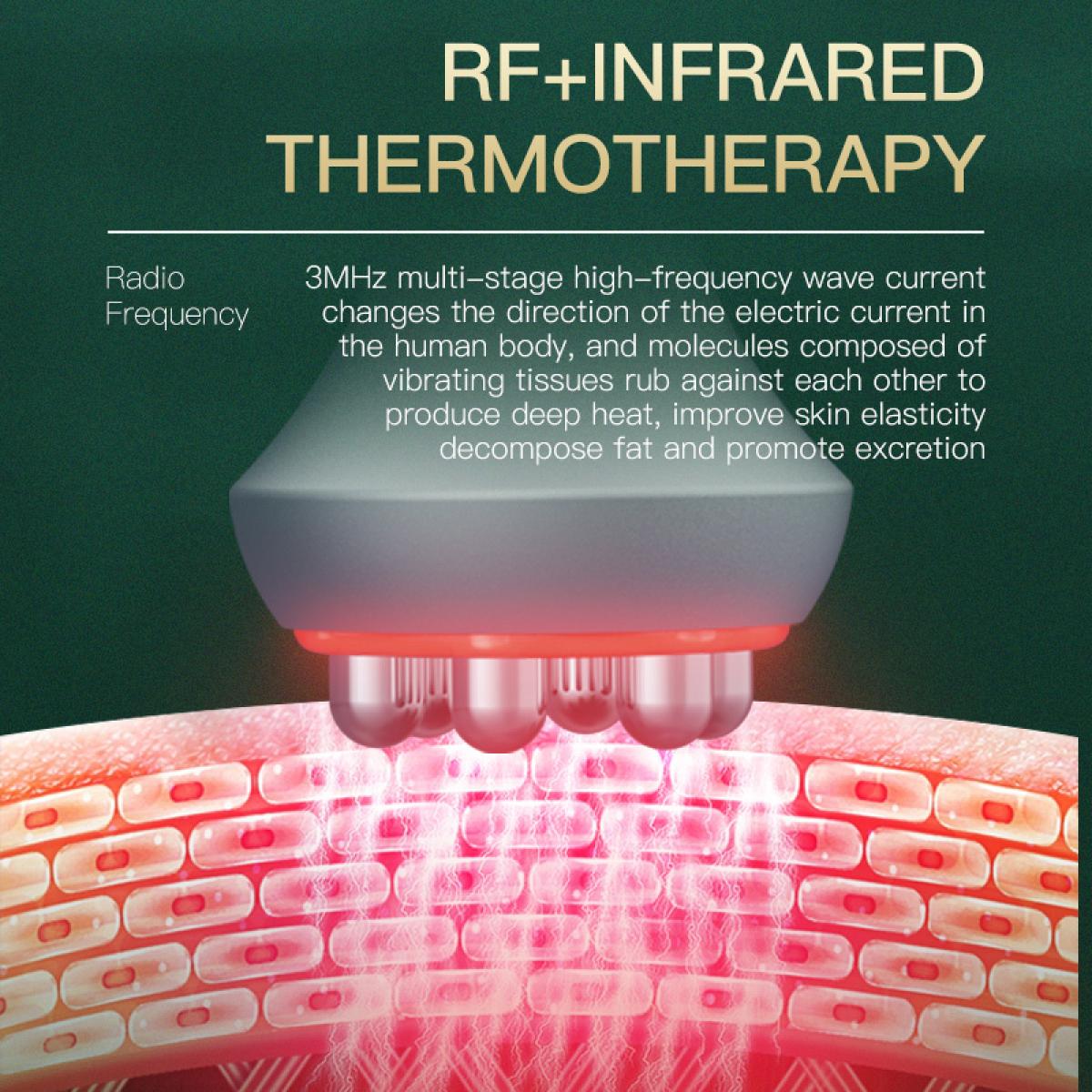 6in1 80K Radiofrequency Cavitation Machine, with EMS Pads, Ultrasonic ...