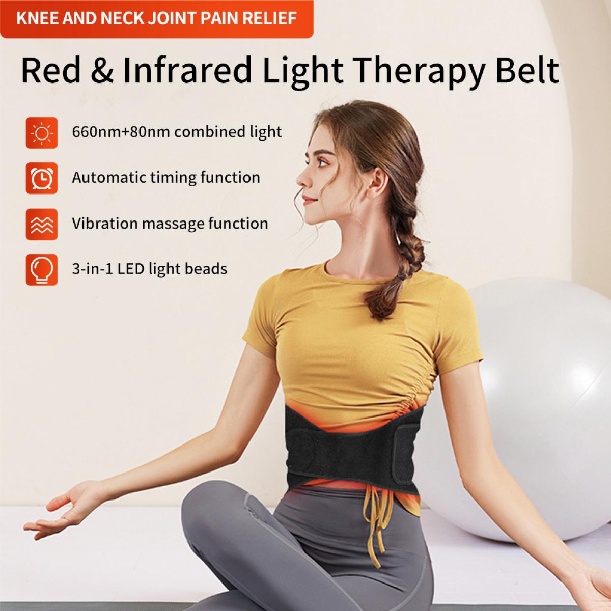 FREYARA Red Light Therapy Vibration Belt For Relieve Fatigue, Pain ...