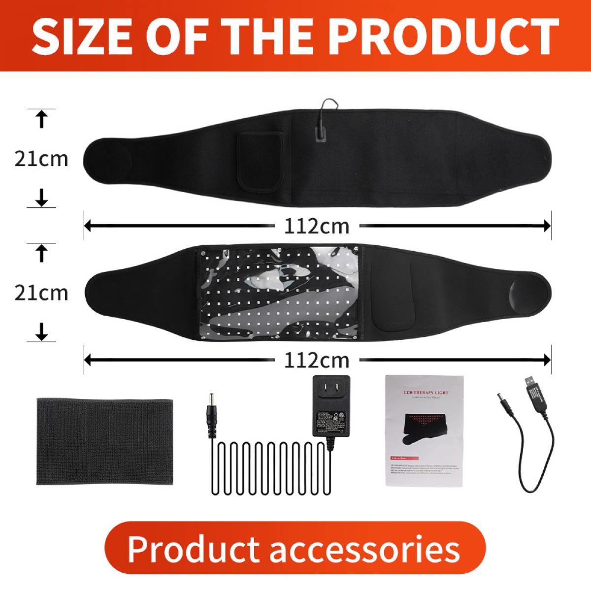 FREYARA Red Light Therapy Vibration Belt For Relieve Fatigue, Pain ...