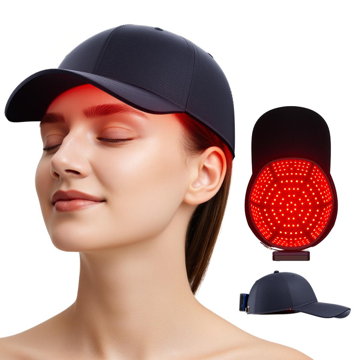 FREYARA 258 LED Red and Blue Light Therapy Cap,Hair Regrowth Device for ...