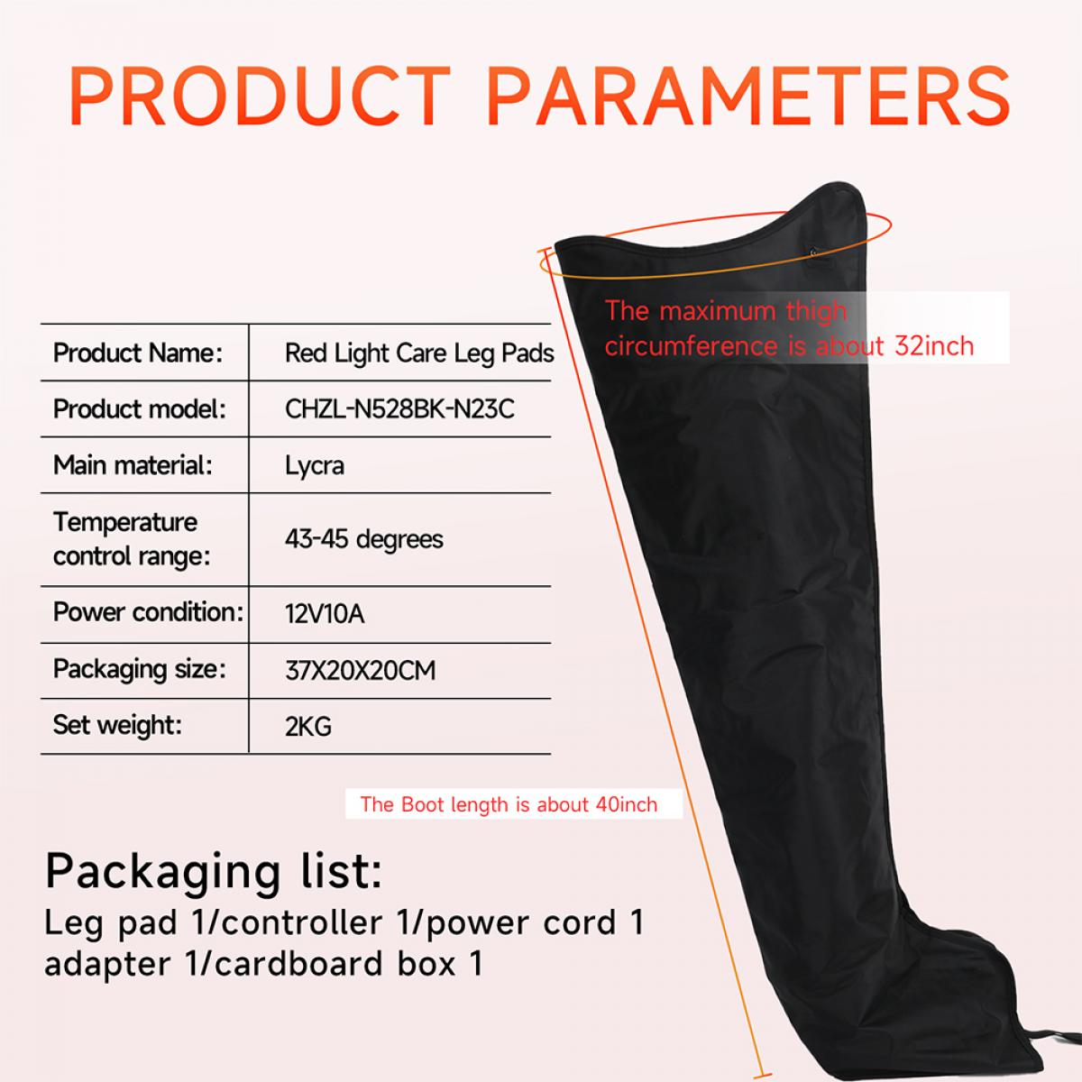 FREYARA Medical-Grade 528 LED Full-Leg and Foot Red Light and Infrared ...