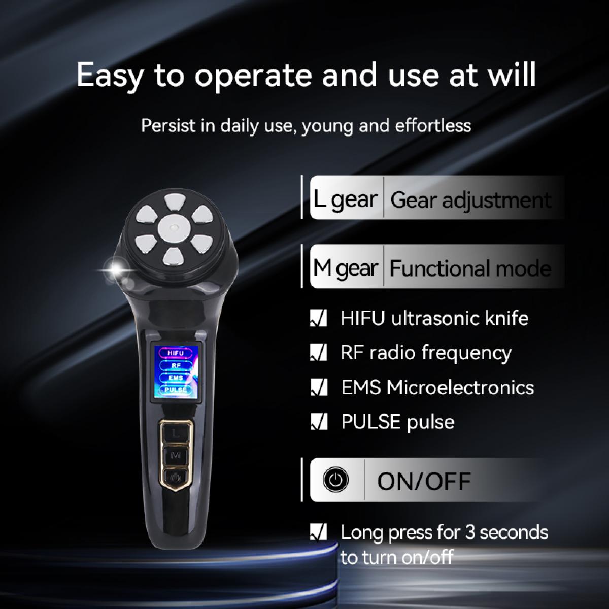 FREYARA HIFU - FacialDefy 2.0, Handheld and Portable HIFU 4in1 ...