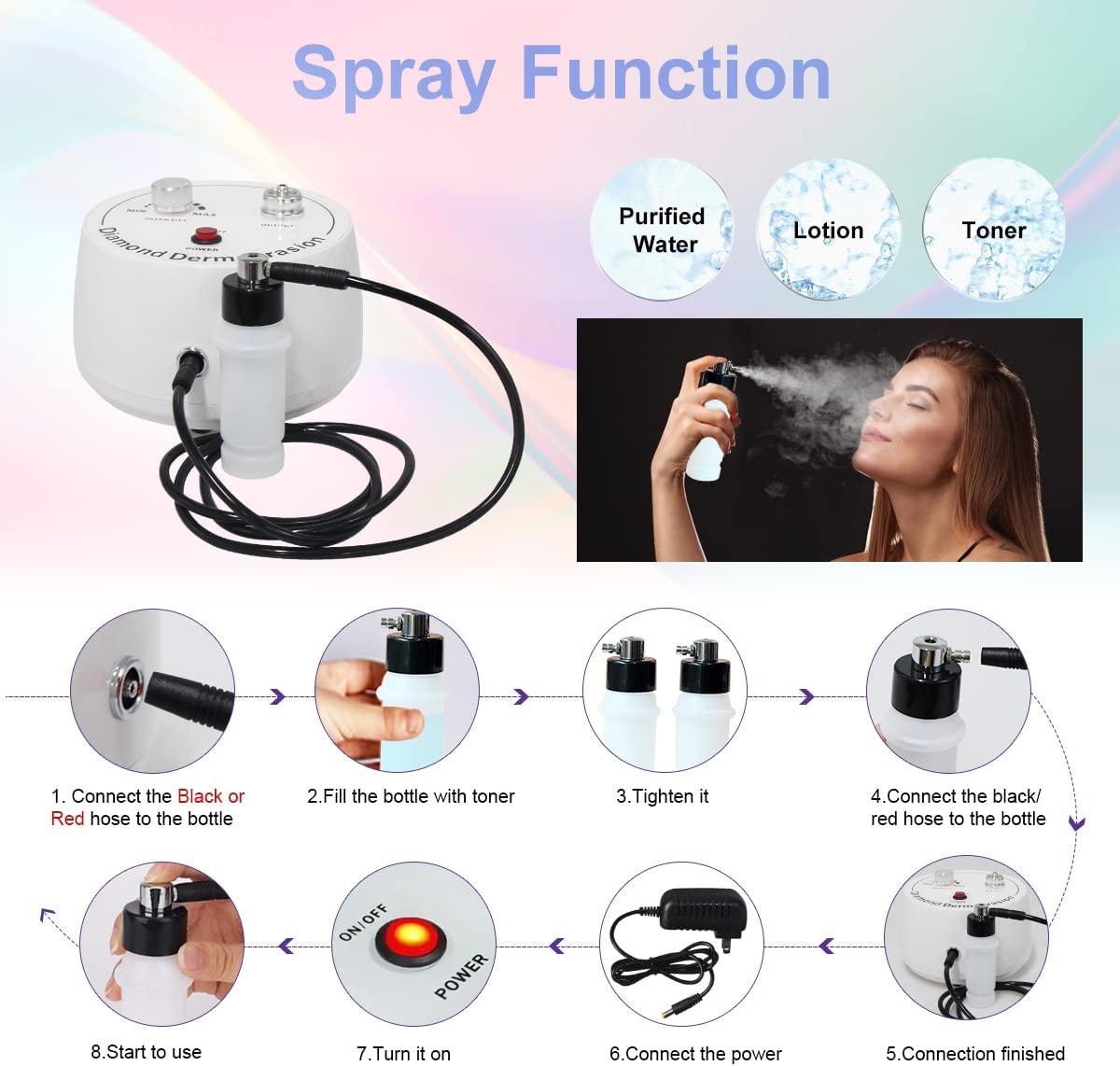 FREYARA 3in1 Professional Diamond Micro Dermabrasion Device for Face ...