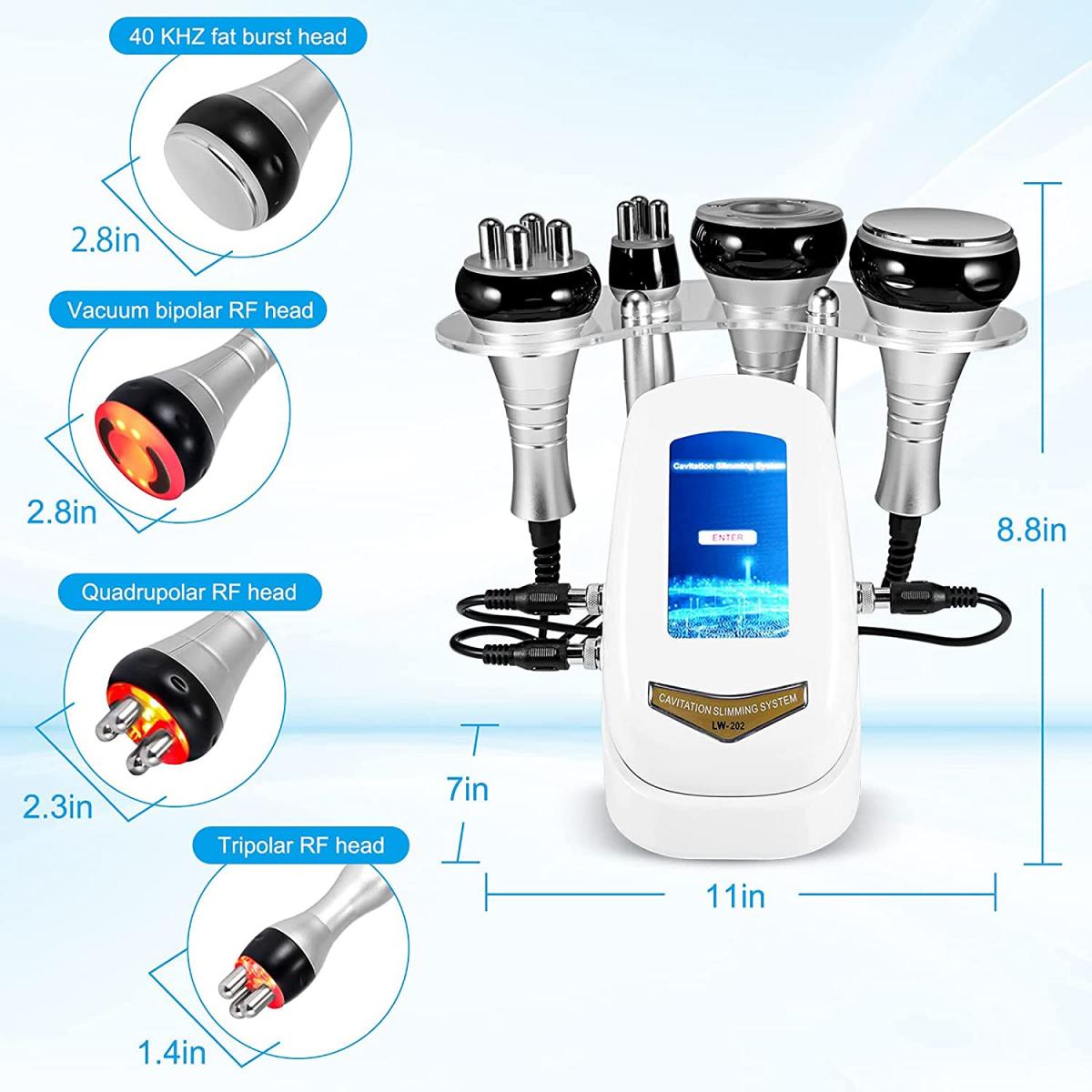 FREYARA 4in1 40K Radio-frequency Vacuum Ultrasonic Cavitation Machine ...