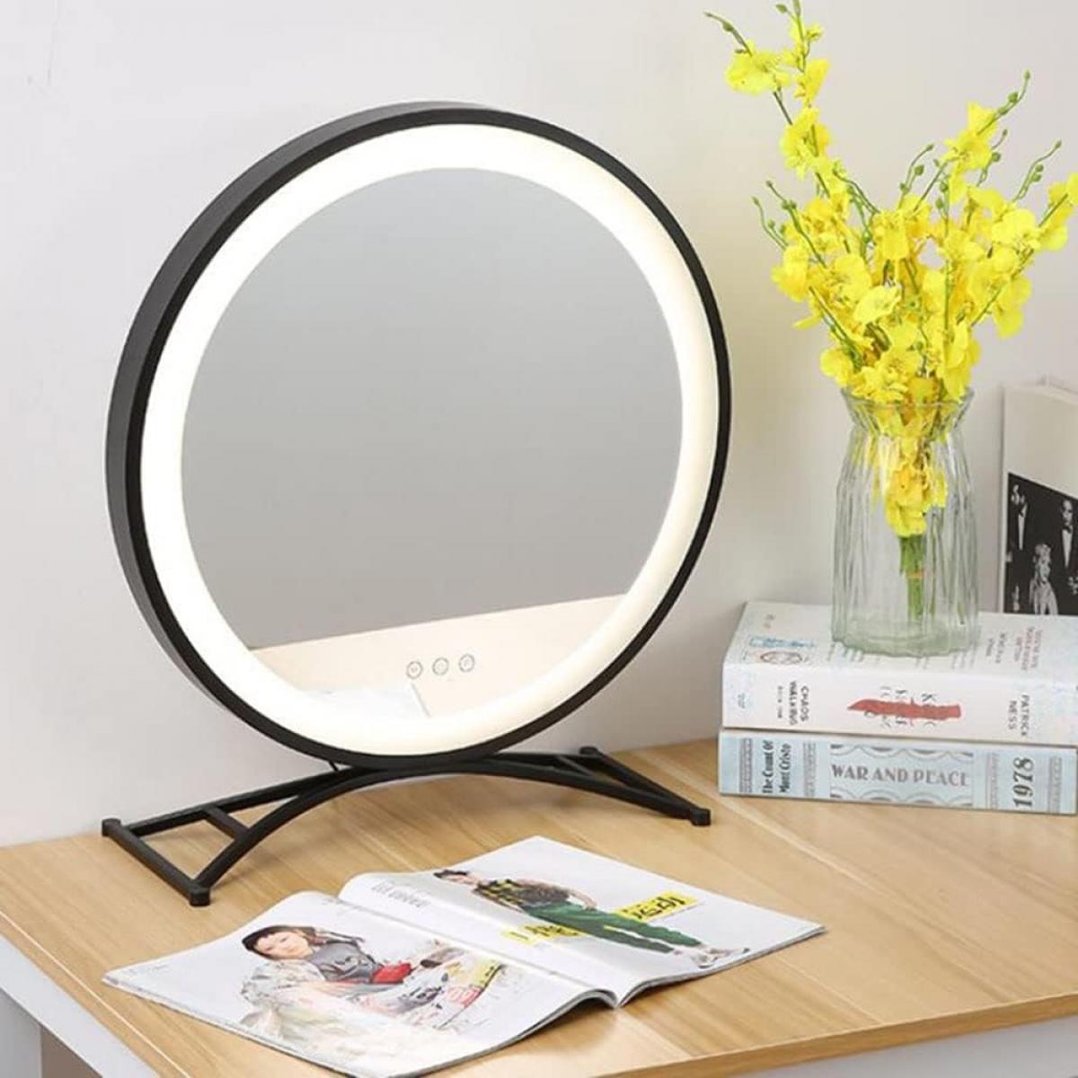 FREYARA Round Vanity Mirror 50cm/20" Large for Dressing Table, 3 Light ...